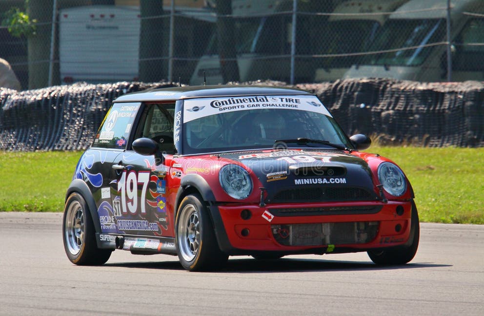 Mini Cooper S racing car editorial photography. Image of competitor ...