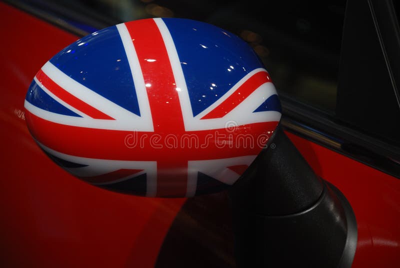 Mini cooper wing mirror editorial photography. Image of autocar - 107683617