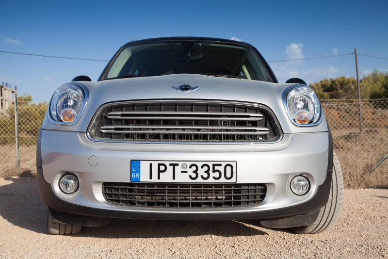 Mini Countryman Crossover, Closeup Front View Editorial Stock Photo ...