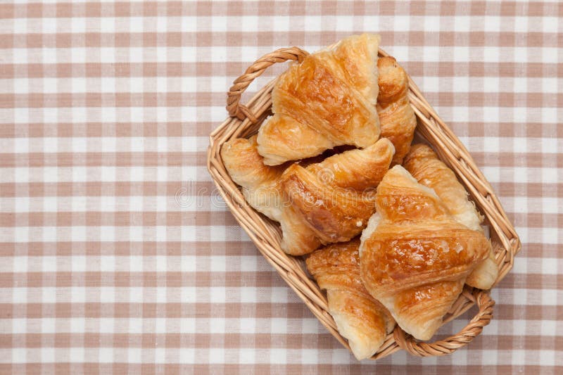 Mini croissant stock photo. Image of mini, checkered - 33717868