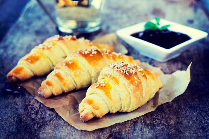 Mini croissants stock photo. Image of group, denmark - 40837978