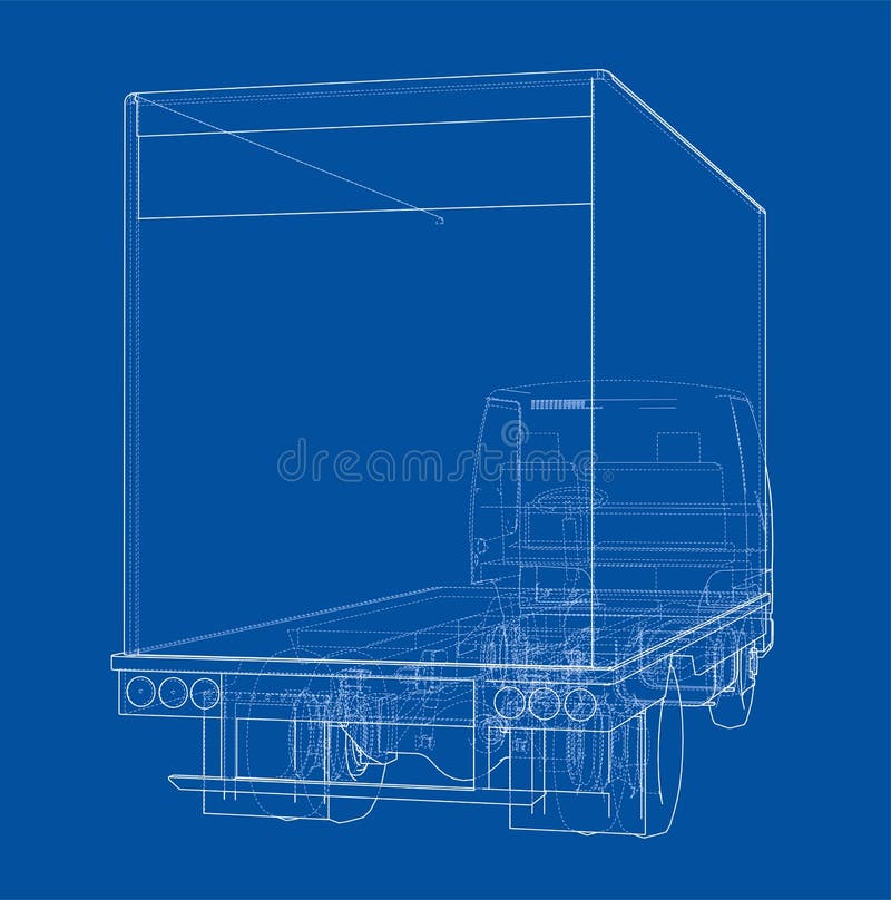 Mini Croquis De Camion De Concept Illustration Stock - Illustration du ...