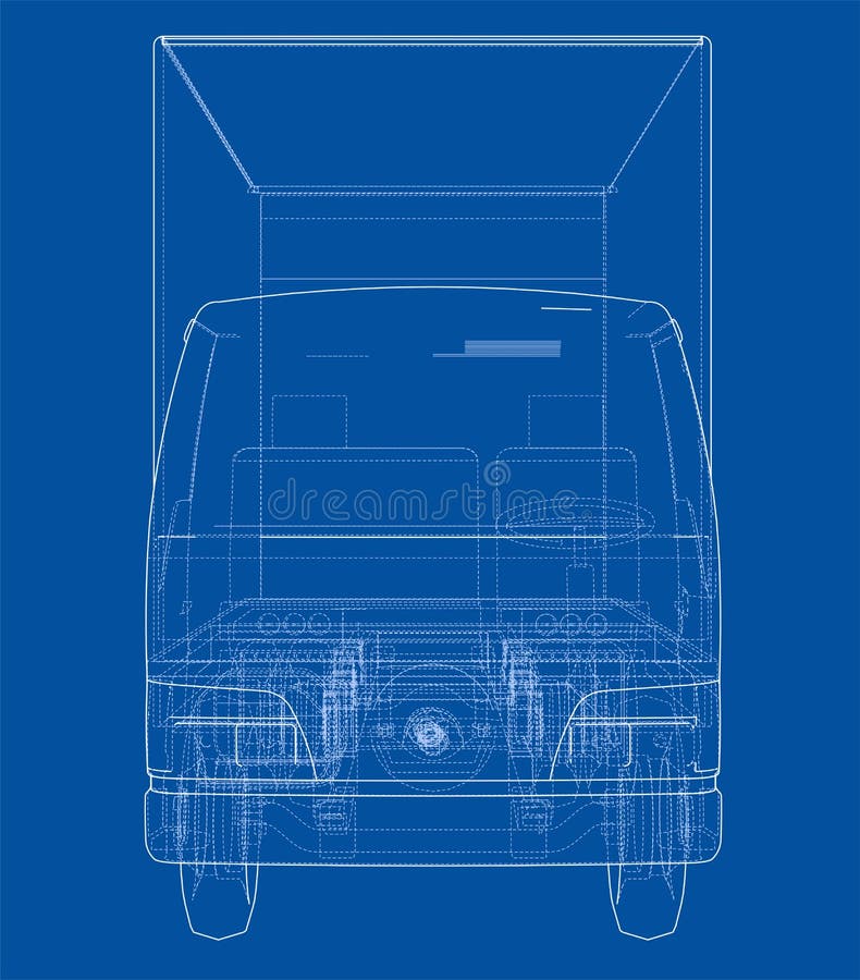 Mini Croquis De Camion De Concept Illustration Stock - Illustration du ...