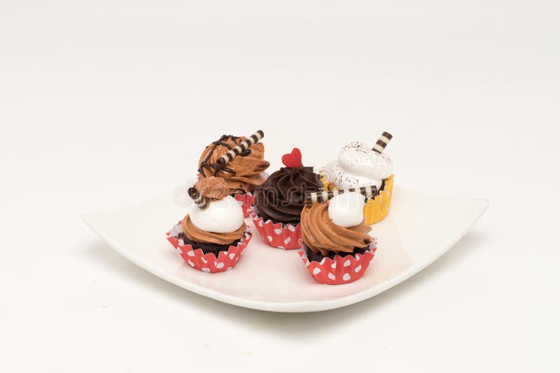 Mini Cupcakes with Assorted Flavors Stock Photo - Image of gift ...