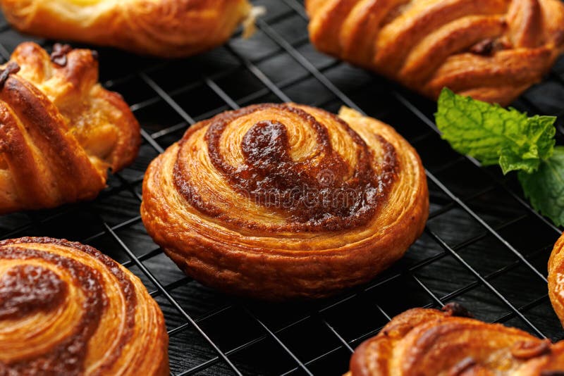 Mini Danish Pastry Selection. Maple Pecan Plaits, Cinnamon Swirls and ...