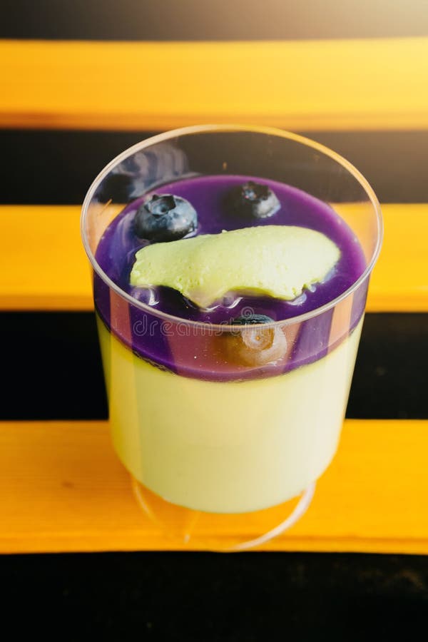 Mini Desserts Snacks in Plastic Cups. on the Table Stock Image - Image ...