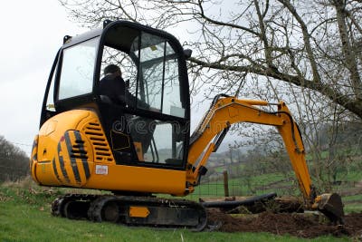 Mini Digger stock photo. Image of field, construction, vehicle - 759674