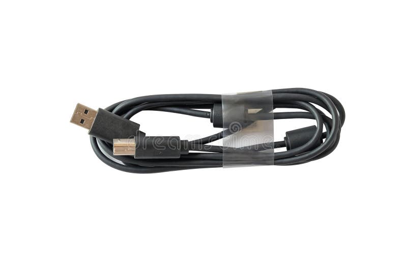 Mini Display Port and Display Port Cables or Cable Connections on White ...