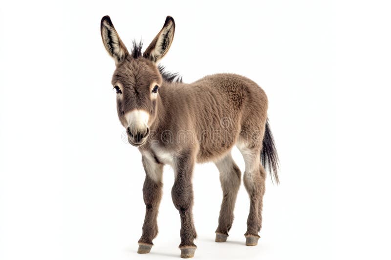 A Mini Donkey in the Stable of a Petting Zoo Stock Image - Image of ...