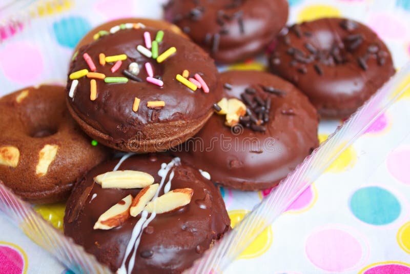 Mini donuts. stock image. Image of dessert, sugar, food - 36003839