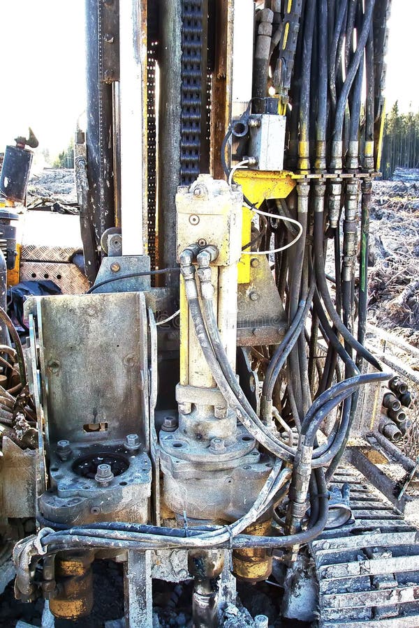 Mini-drilling Rig on Crawler Track Stock Image - Image of boring, hole ...