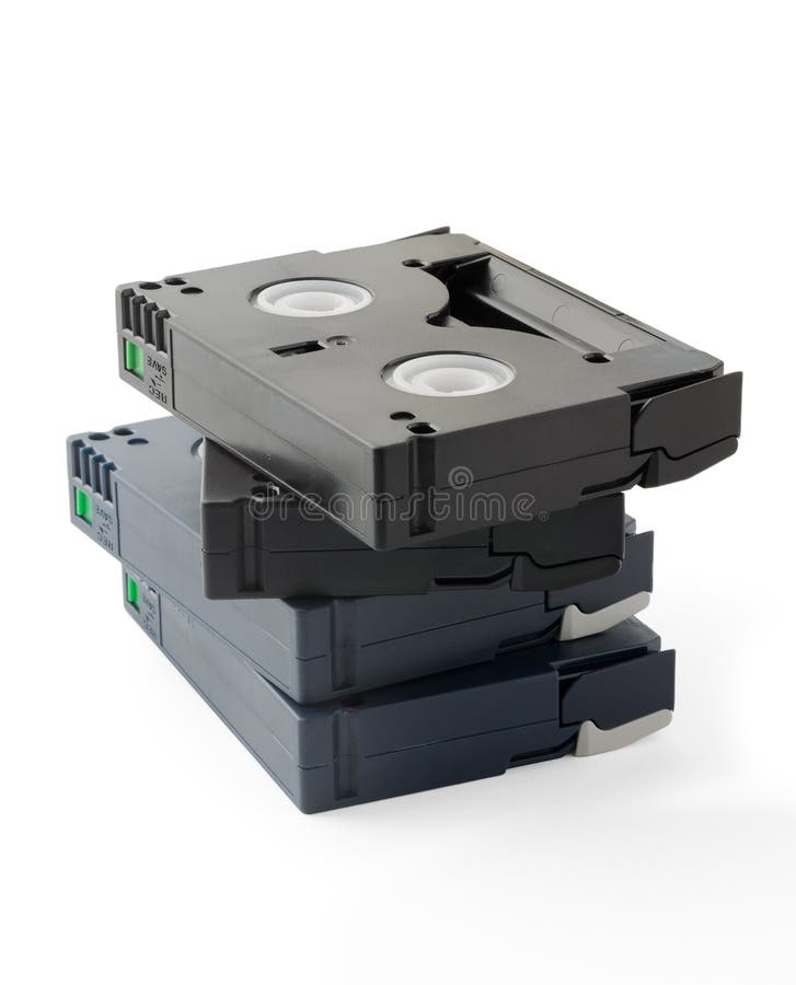 Mini DV Cassettes stack stock photo. Image of videotape - 45225404
