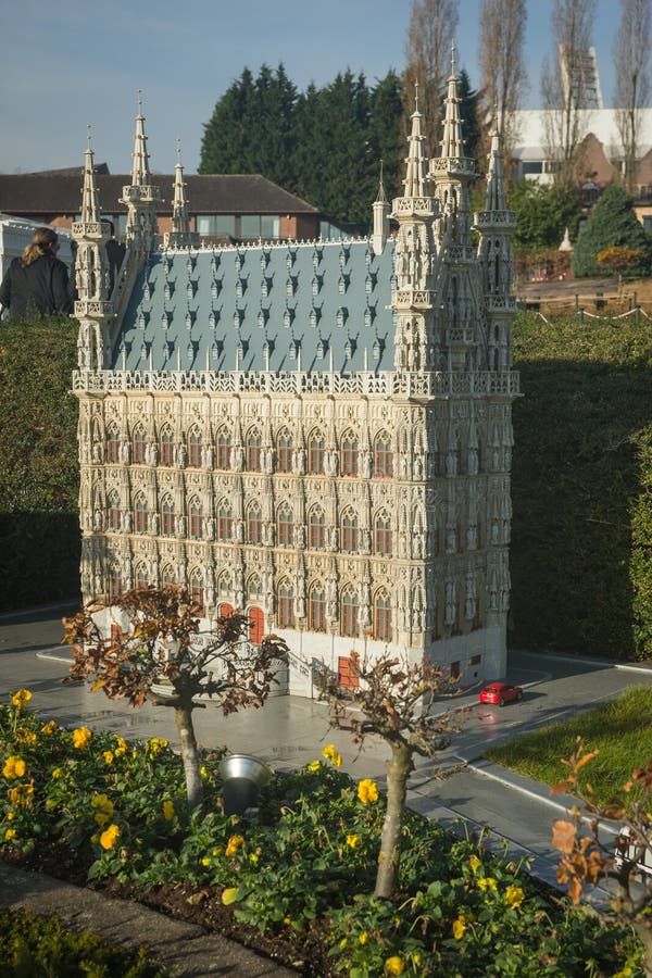 BRUSSELS, BELGIUM - 13 MAY 2016: Miniatures at the Park Mini-Europe ...