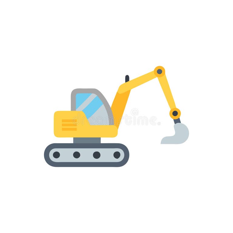 Mini Excavator Icon Stock Illustrations – 724 Mini Excavator Icon Stock ...