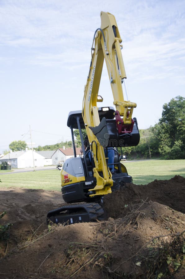 Mini Excavator - Grab, Building Machine Stock Photo - Image of ...