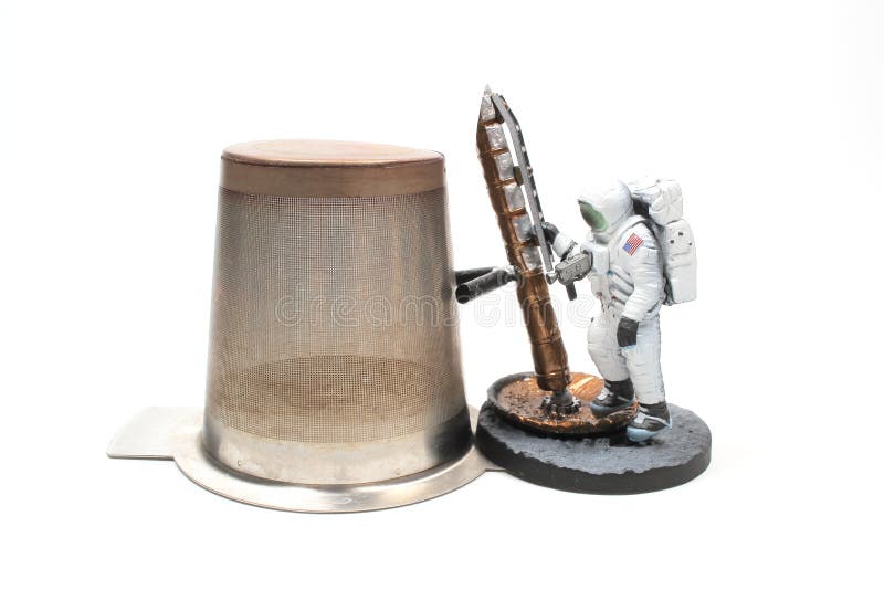 A Mini Figure of the Astronaut on the Board Stock Photo - Image of ...