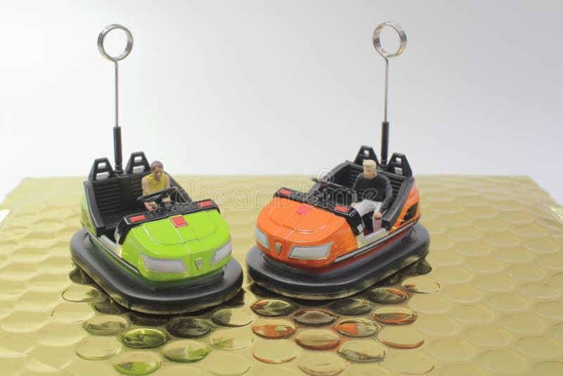 The Mini Figure of a Bumper Car Stock Photo - Image of crash, carnival ...