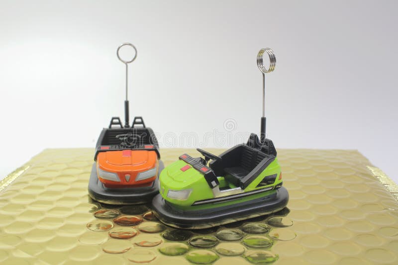 The Mini Figure of a Bumper Car Stock Photo - Image of gray, bumper ...