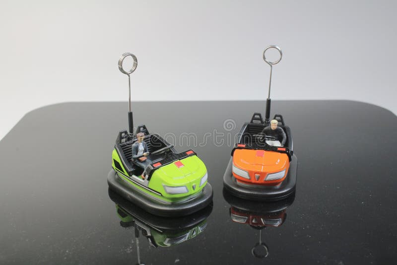 A Mini Figure of a Bumper Car Stock Image - Image of carnival, gray ...