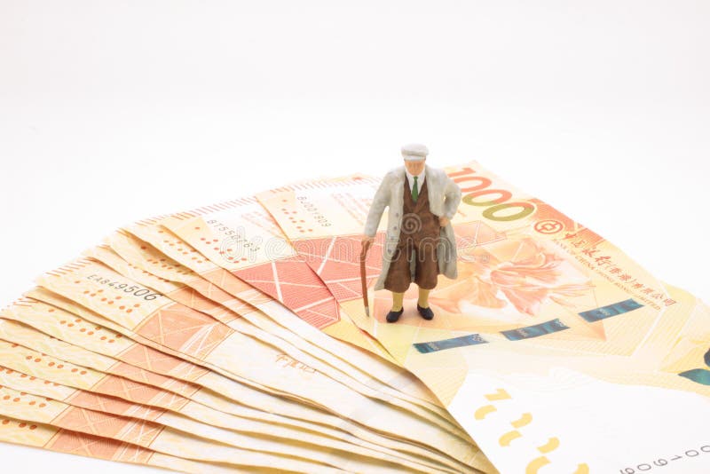 The Mini of Figure Business Man on the Bank Note Stock Photo - Image of ...