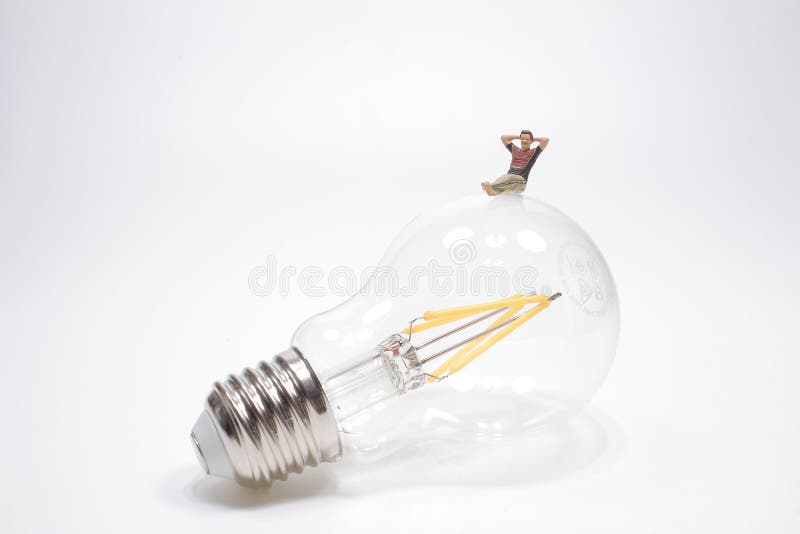 A Mini Figure Create an Idea. Creative Business Idea Stock Photo ...