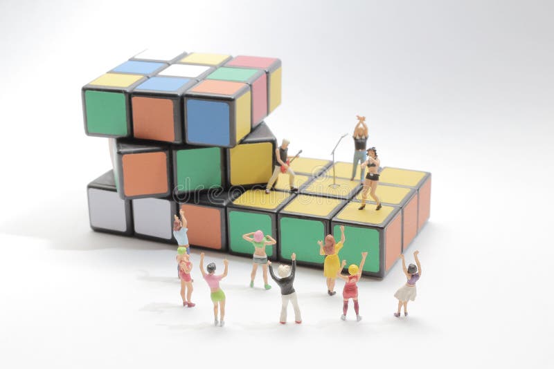 Mini of Figure Disco Party Free Motion Modern Dancing Editorial ...