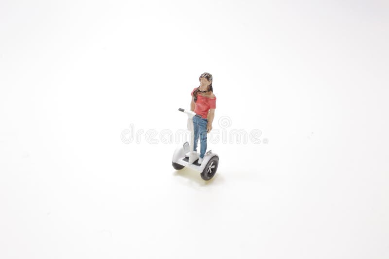 Mini Figure with the Dual Wheel Self Balancing Electric Skateboard ...