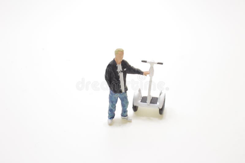 Mini Figure with the Dual Wheel Self Balancing Electric Skateboard ...