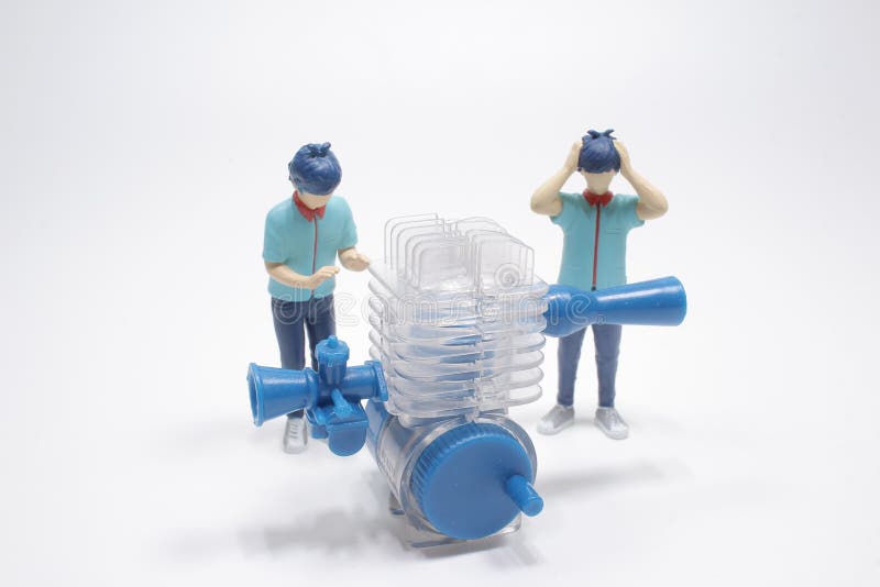 A Mini of Figure , Face of the Machine Stock Image - Image of male ...