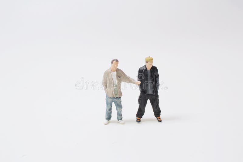 A Mini of Figure, Good Times with a Great Friend Stock Image - Image of ...