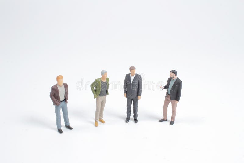 A Mini Figure, a Group of Standing Business People Stock Photo - Image ...