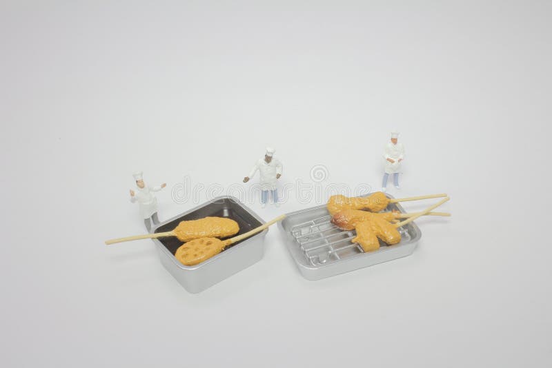 A Mini of Figure of Kitchen Chef Stock Image - Image of restaurant ...