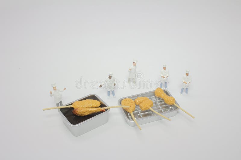 A Mini of Figure of Kitchen Chef Stock Image - Image of graphic, cooker ...