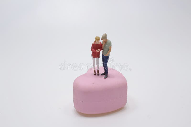 A Mini of Figure of Lover on Board Stock Image - Image of infographic ...