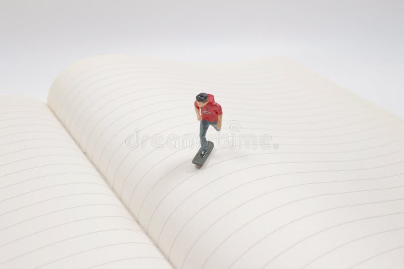 The Mini Figure Play the Skateboard on Board Stock Image - Image of ... The Mini Figure Play the Skateboard on Board Stock Image - Image of ...