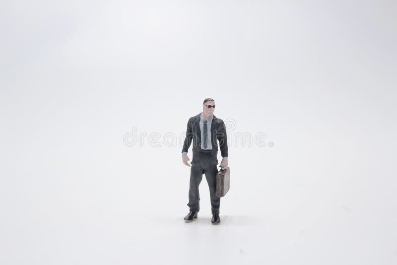 A Mini Figure of the Security Guard on Board Stock Image - Image of ...