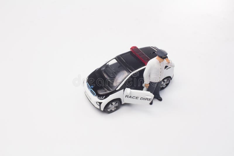 A Mini Figure with the Small Car Stock Image - Image of travel, energy ...