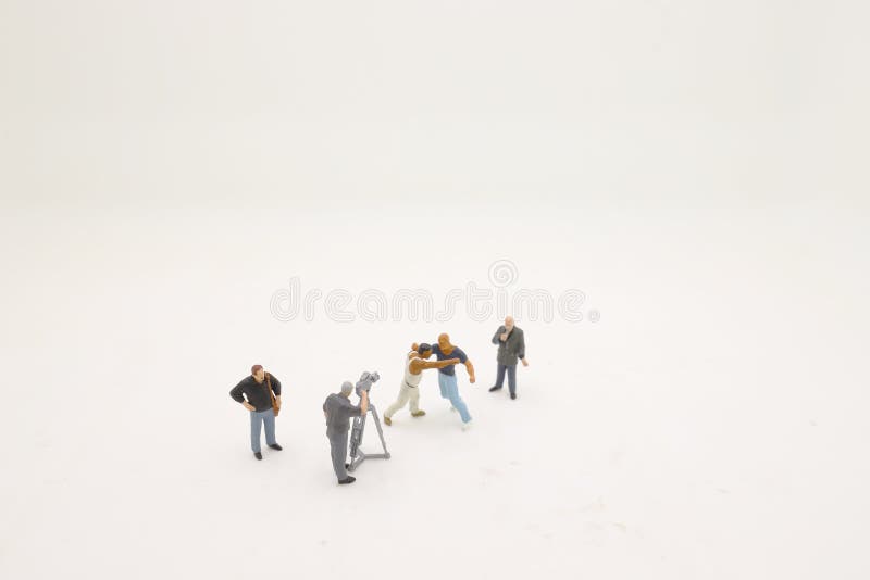 The Mini of Figure Theme Broad Cast Stock Photo - Image of isometric ...
