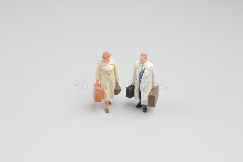 Mini of Figure on Travel with Luggage Stock Photo - Image of figure ...