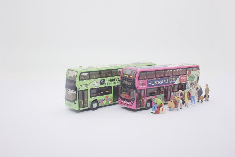 The Mini Figure Wait the Scale Bus Editorial Stock Photo - Image of ...
