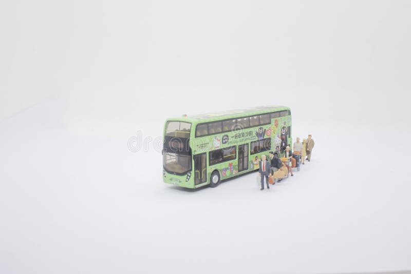 The Mini Figure Wait the Scale Bus Editorial Stock Image - Image of ...