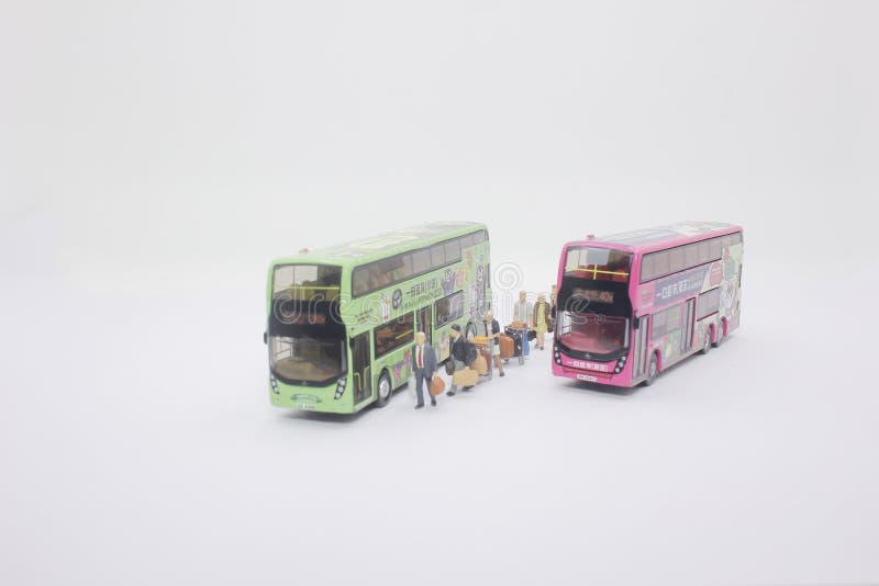 The Mini Figure Wait the Scale Bus Editorial Image - Image of modelling ...