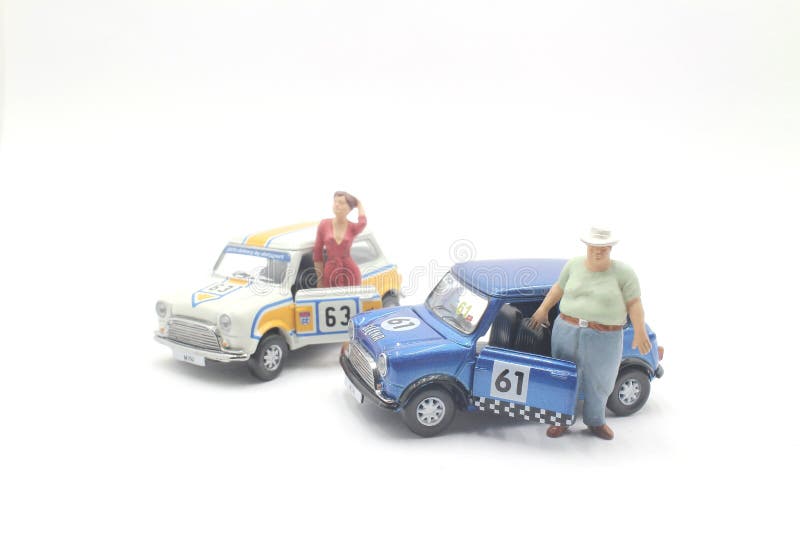 The Mini of Figures with the Car Editorial Stock Photo - Image of ...