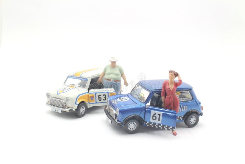 The Mini of Figures with the Car Editorial Stock Image - Image of ...
