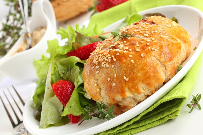 Mini Fillet Wellington. stock image. Image of meat, strawberries - 29434601