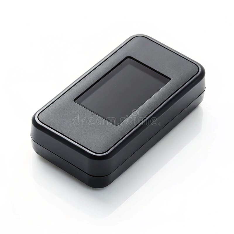 Mini Fingerprint Scanner on White Background Stock Illustration ...