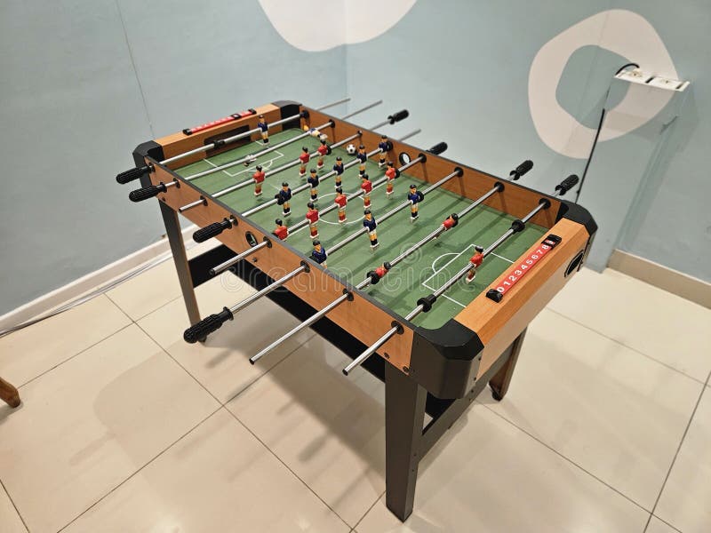 Mini foosball table stock photo. Image of play, football - 328458142
