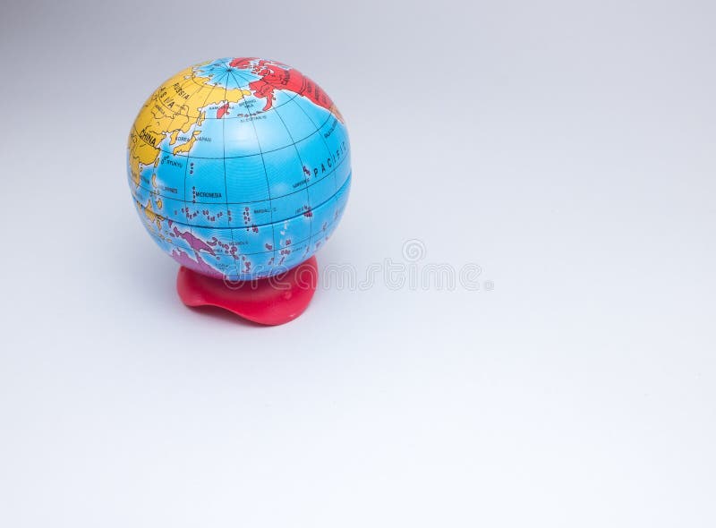 Mini globe of planet earth stock photo. Image of earth - 82936508