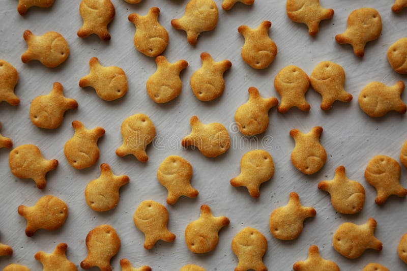 Mini Goldfish Crackers Sea Salt Top View Stock Photos - Free & Royalty ...