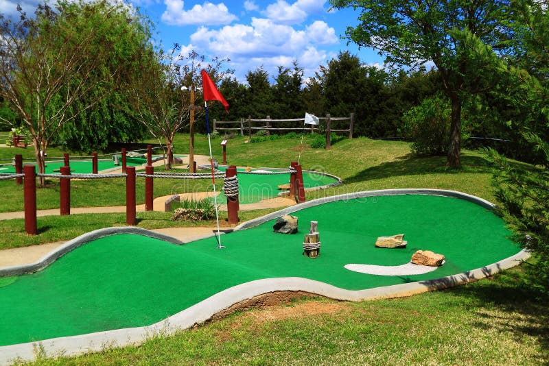 Mini golf course stock photo. Image of terrain, miniput - 10704354